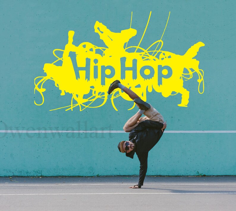 Hip Hop Dancing Decal Street Dance Sticker Dancing Stuido - Etsy