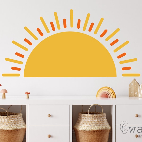 Sun Wall Decal - Etsy