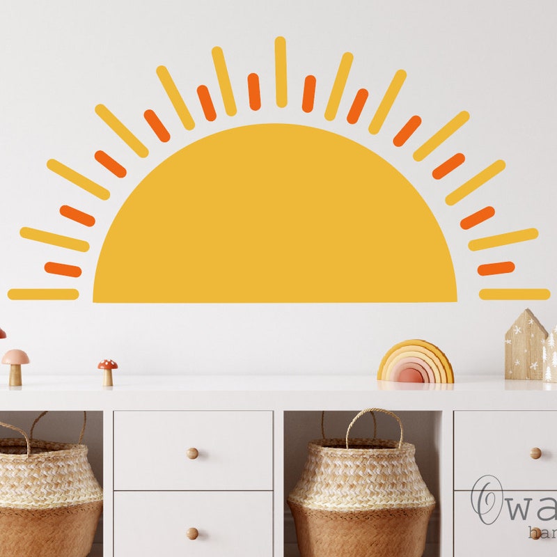 Sun Wall Decal - Etsy