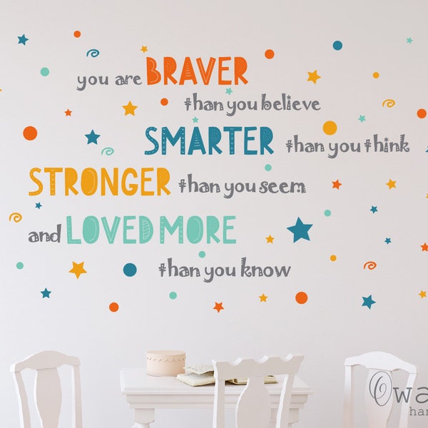 Inspirational Sticker Wall Art for Schools - Etsy