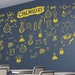 Graffiti Doodle Science Chemistry Wall Stickers Wall Art for School ...