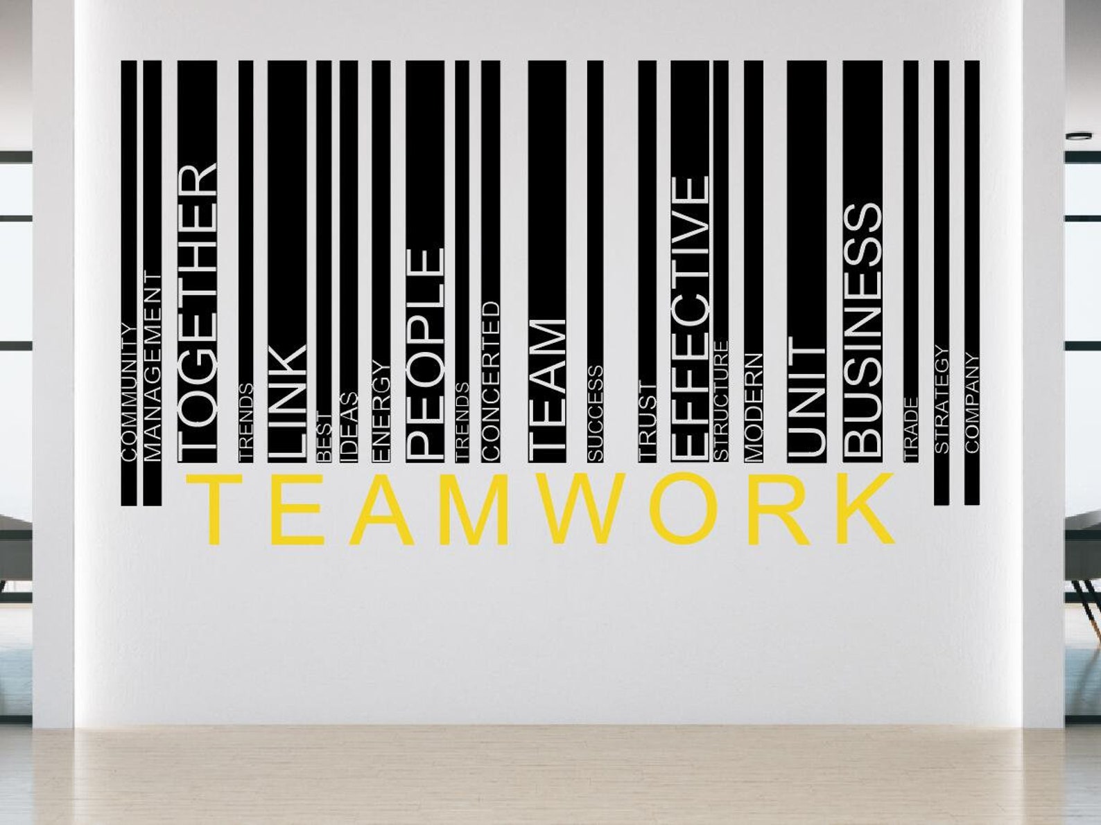 Teamwork Office Wall Decal: Meeting Room Vinyl Sticker - Etsy
