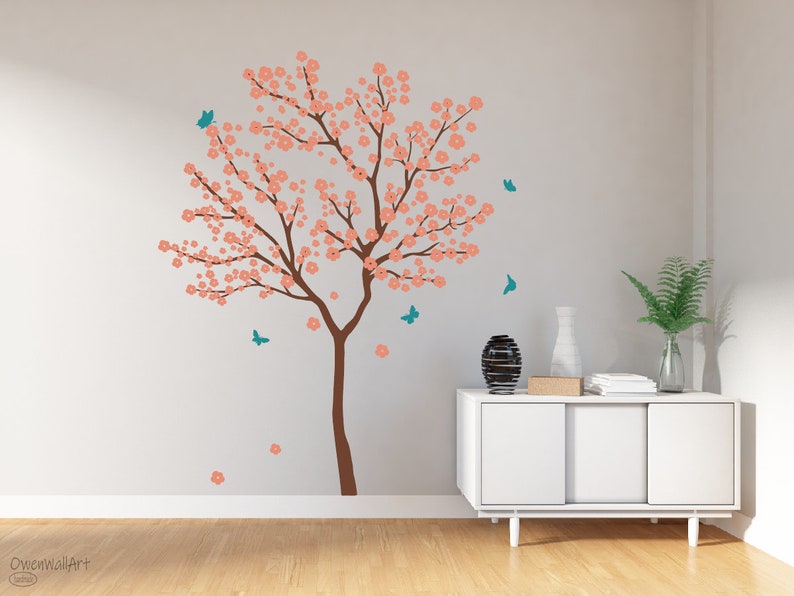 Cherry Blossom Tree Wall Sticker Blossom Tree Wall Decal - Etsy
