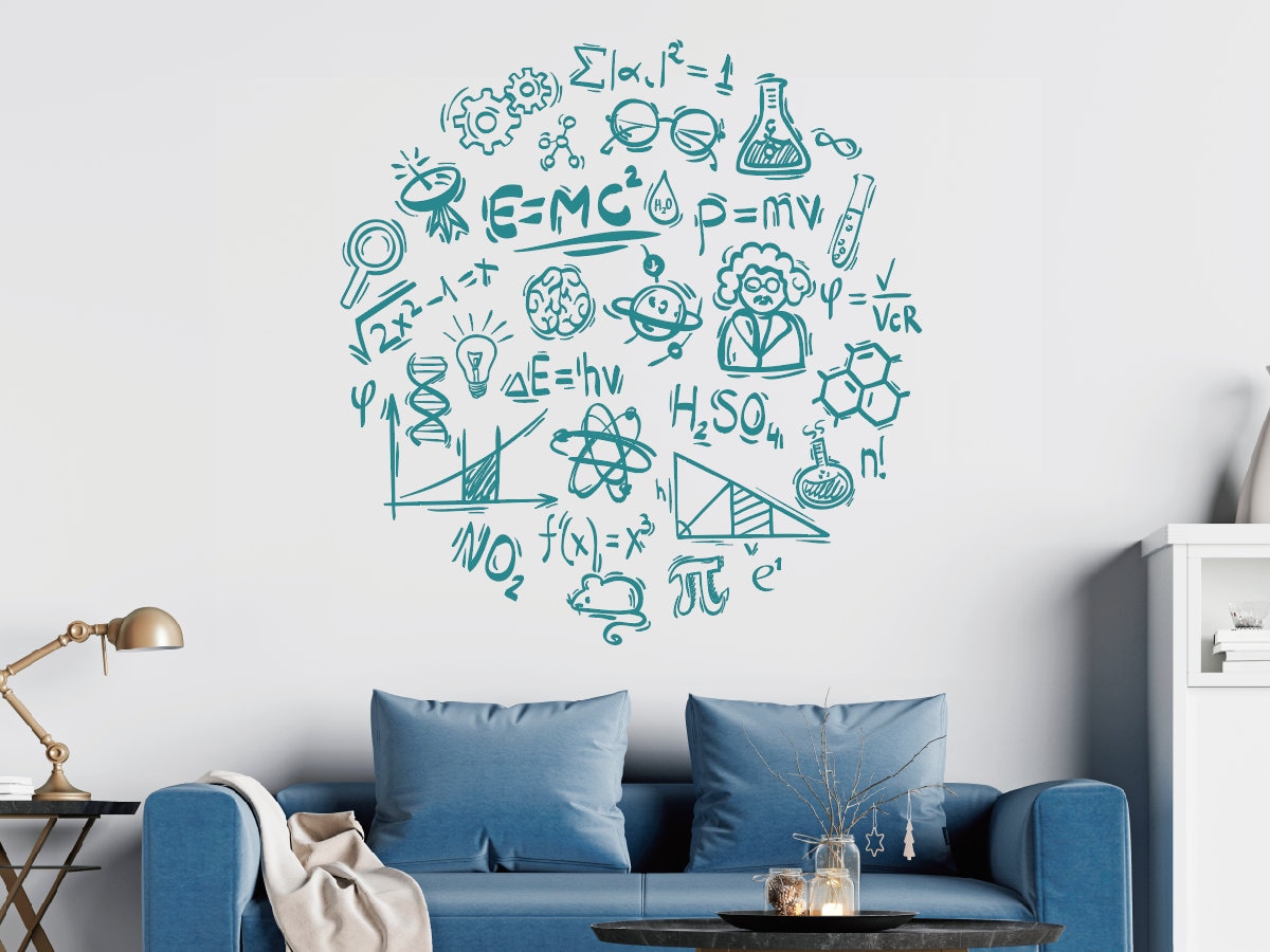 Science Wall Art Vinyl Decal Educational Wall Sticker for | Etsy
