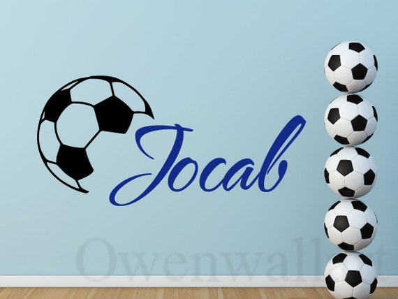 Boys Name Wall Decals Football With Name Wall Decal Sports - Etsy