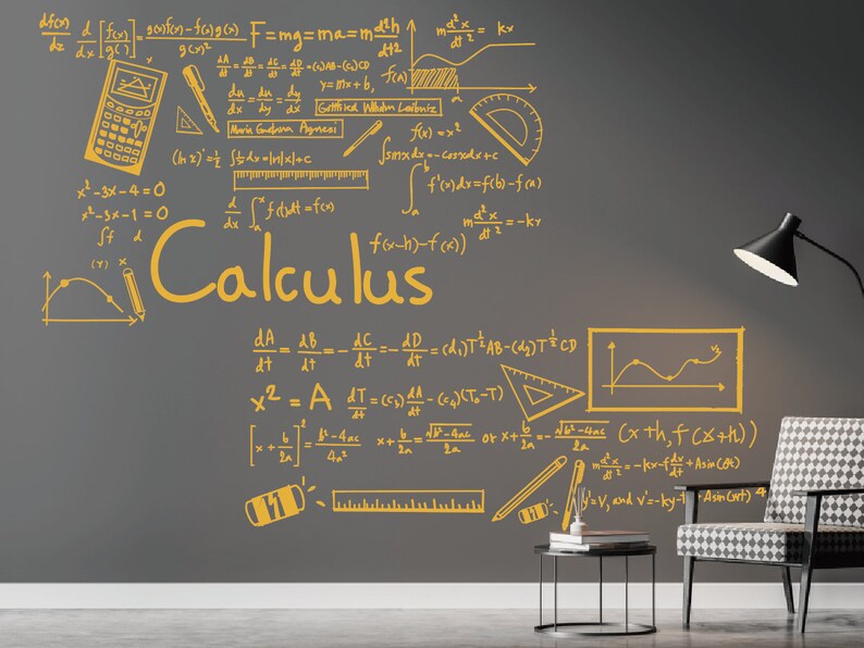 Calculus Graffiti Doodle Wall Decal: Math Classroom Decor - Etsy