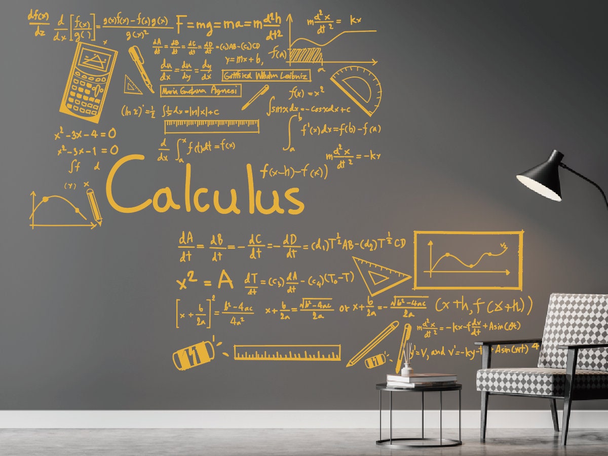 Calculus Graffiti Doodle Wall Decal: Math Classroom Decor - Etsy UK