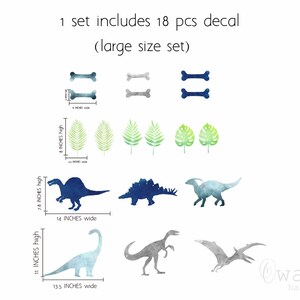 Custom Watercolor Dinosaur Vinyl Wall Decal, Nursery Kids Boys & Girls ...