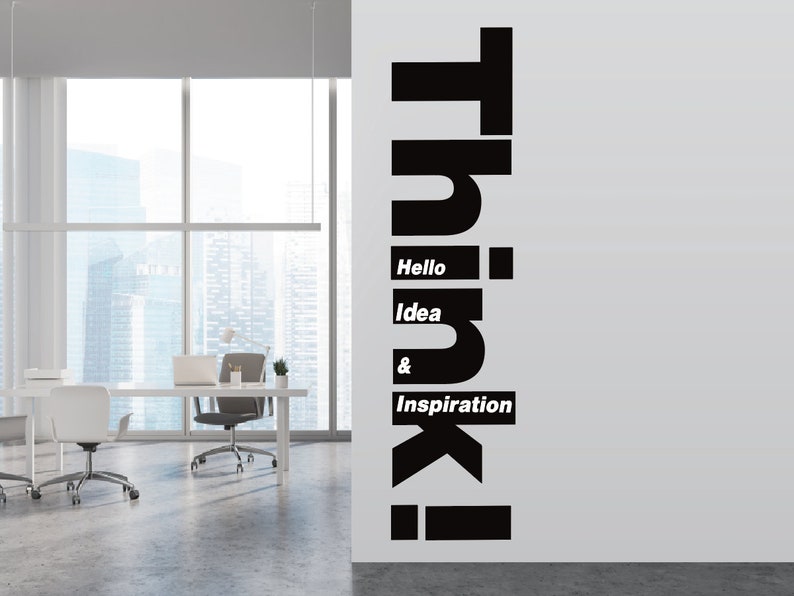 Personalized Creative Office Wall Sticker Inspiration Wall - Etsy