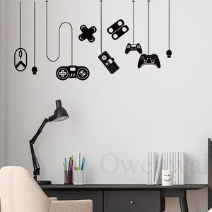 Gaming Wall Sticker , Gamer Wall Decor , Gamer Vinyl Wall Decal ...