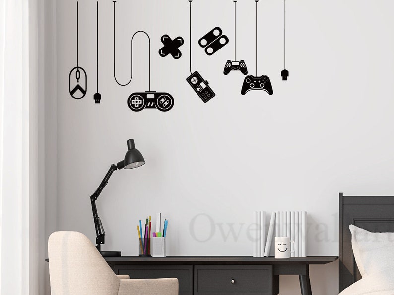 Gaming Wall Sticker Gamer Wall Decor Gamer Vinyl Wall - Etsy