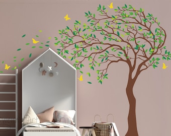 Tree Top Branches Wall Decal Vinyl Sticker Black Tree Wall - Etsy
