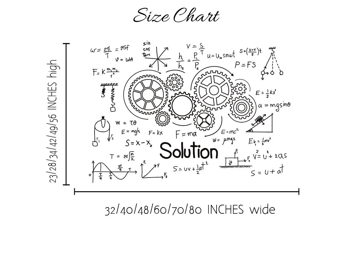 Graffiti Doodle Science Physics Wall Stickers Wall Art for | Etsy