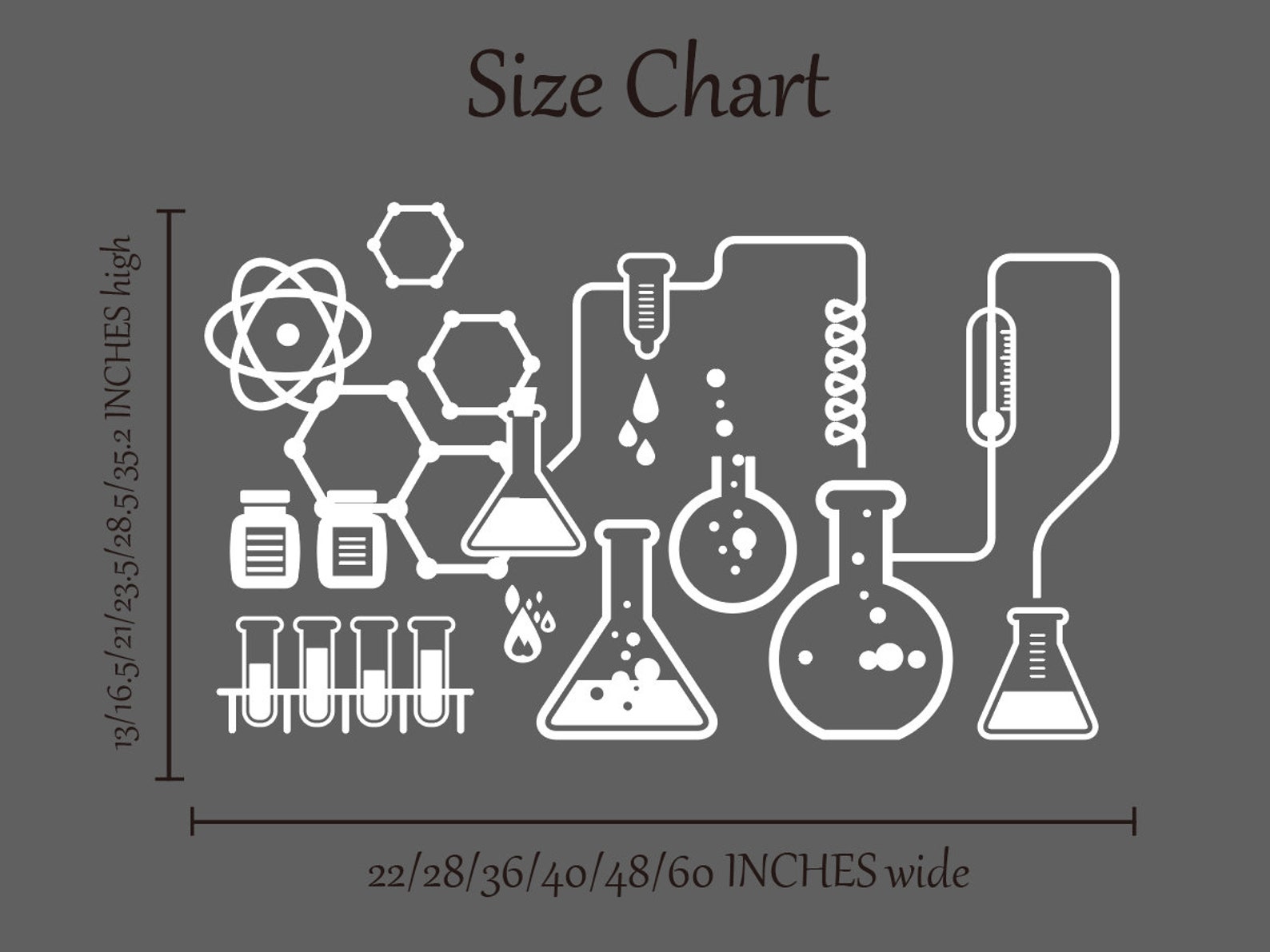 Chemical Science Wall Art Vinyl Decal Educational Wall Sticker | Etsy