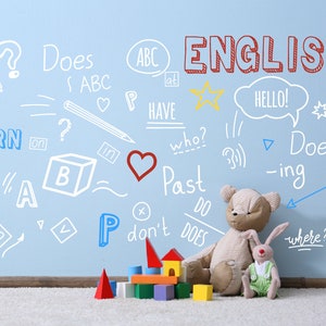 English Language Arts Wall Decal: Graffiti Doodle Classroom Decor - Etsy