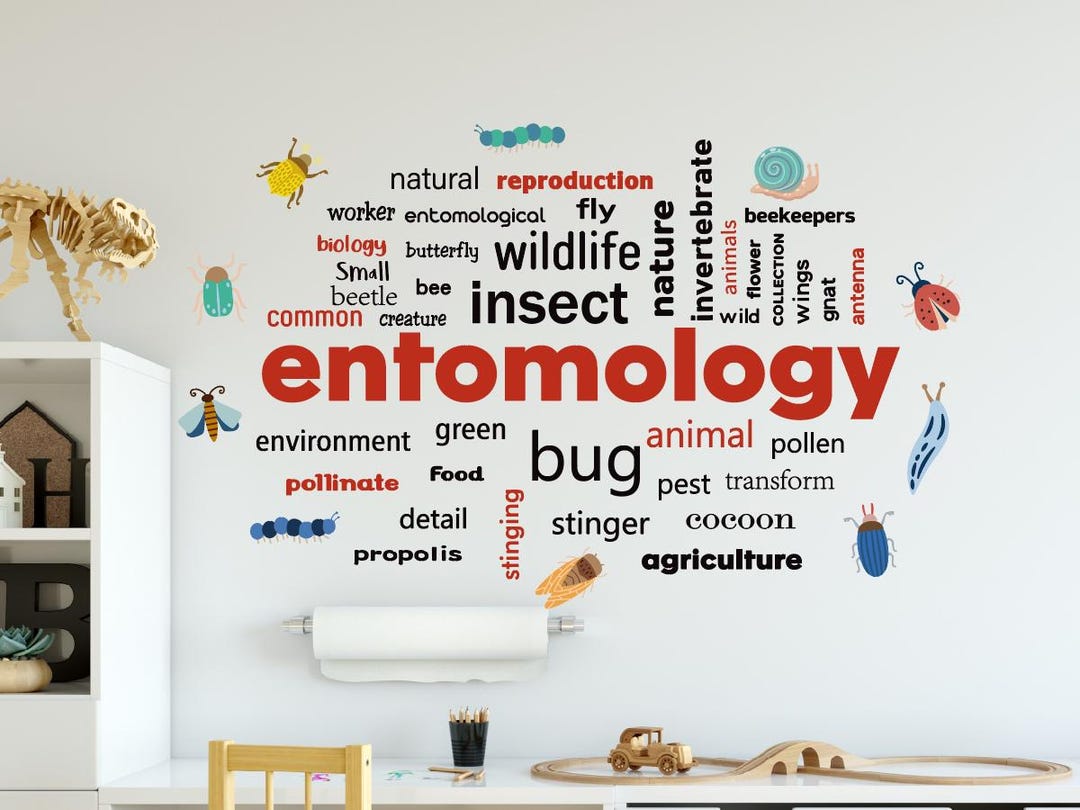 Vinyl Wall Decal Entomology Words Quotes Stickers Large Decor Insect ...
