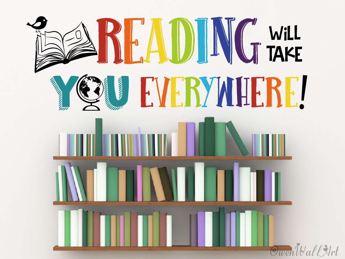 Reading Will Take You Everywhere Inspirational Quote Wall - Etsy Canada