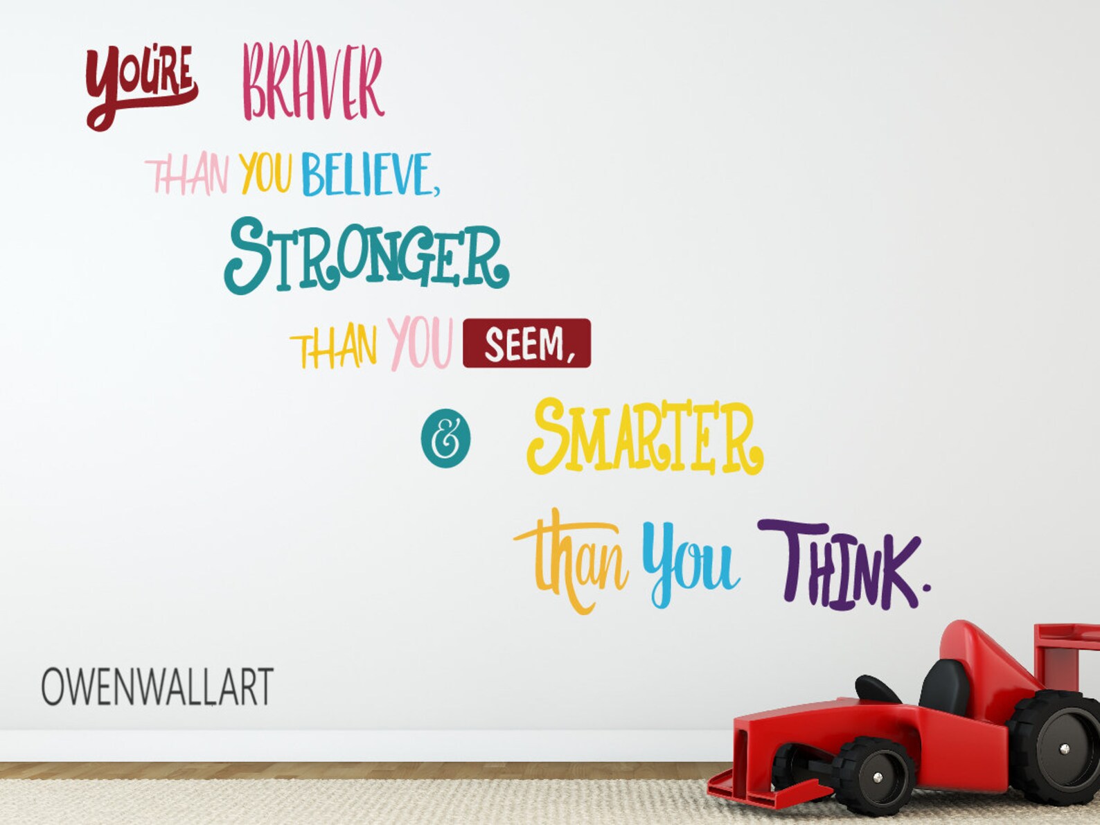 Colorful Inspirational Quotes Wall Decal Positive Quotes - Etsy