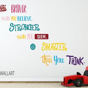 Colorful Inspirational Quotes Wall Decal, Positive Quotes Sticker ...