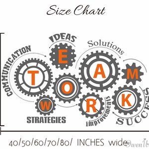 Teamwork Office Wall Decal - Meeting Room Wall Vinyl Sticker-office ...