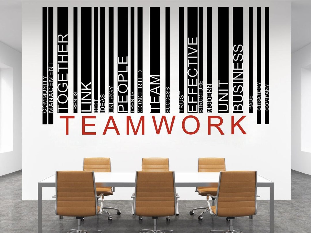 Teamwork Office Wall Decal: Meeting Room Vinyl Sticker - Etsy