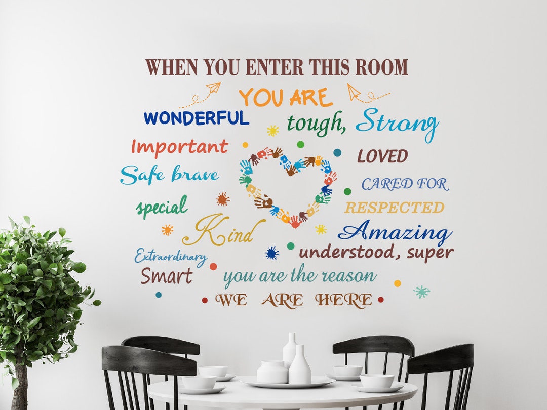 Inspirational Quotes Wall Decal: Colorful Classroom, Nursery, Office ...