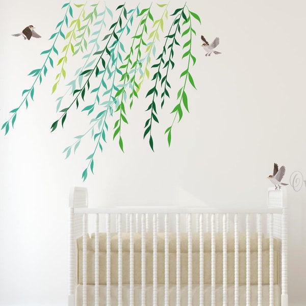 Weeping Willow Wall Decal - Etsy