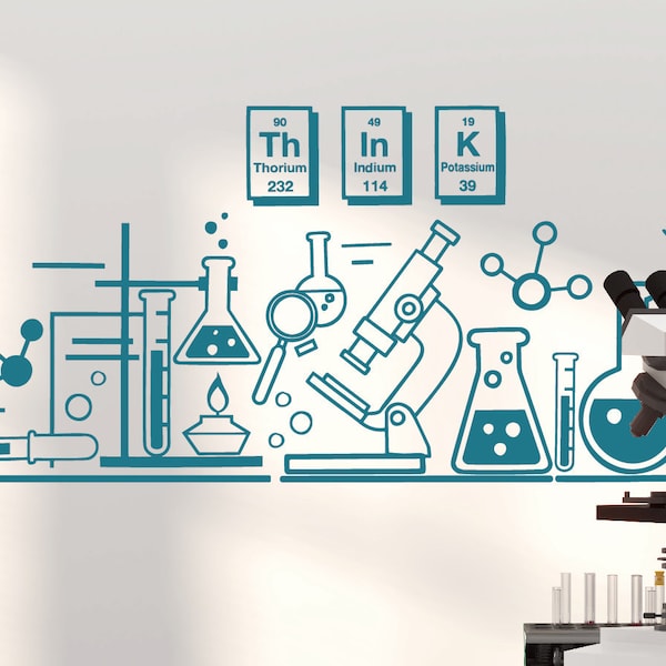 Science Wall Decals - Etsy