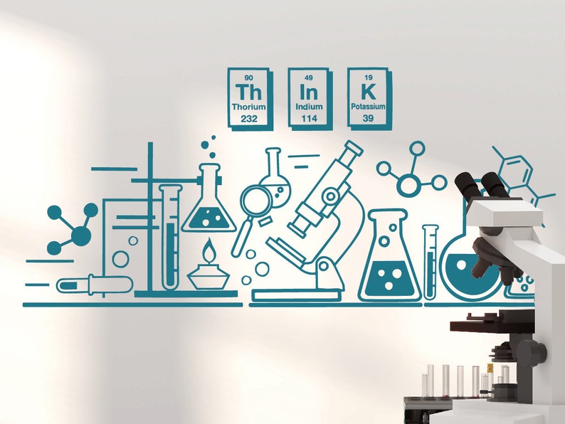 Chemistry Science Wall Art Vinyl Decal Educational Wall - Etsy