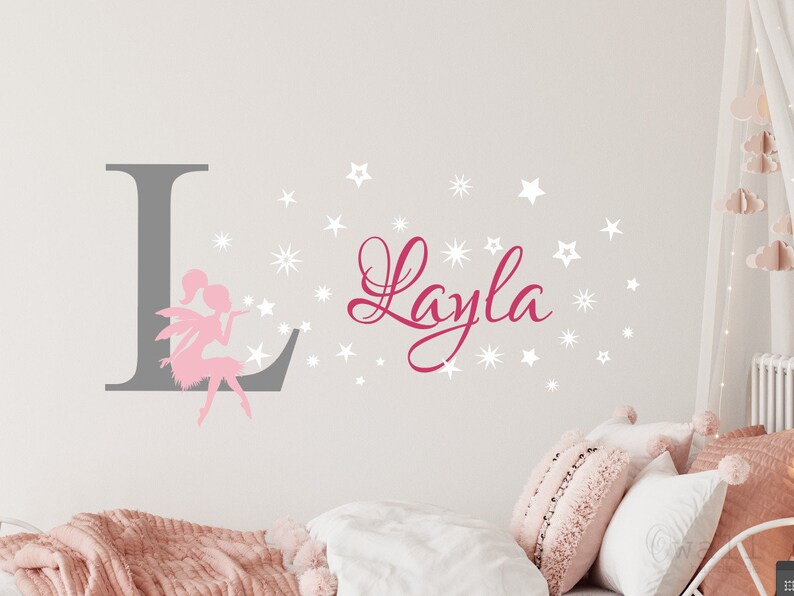 Personalized Fairy Name Wall Decal: Girl's Room Decor - Etsy