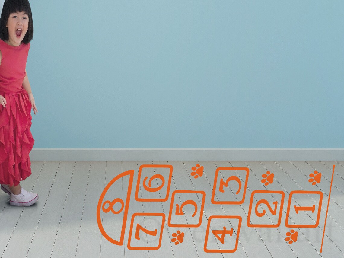 Hopscotch Hopscotch Feet For Nursery Room Decor Kids Floor | Etsy