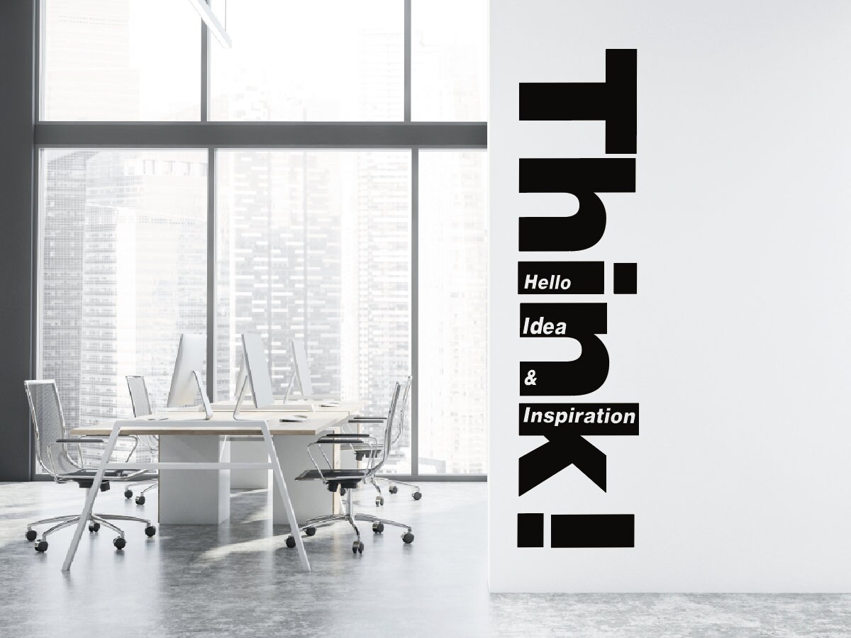 Personalized Creative Office Wall Sticker Inspiration Wall - Etsy