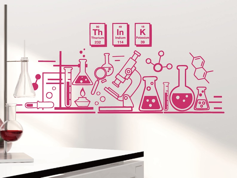 Chemistry Science Wall Art Vinyl Decal Educational Wall - Etsy