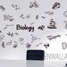 Graffiti Doodle Science Biology Wall Stickers Wall Art for School Wall ...