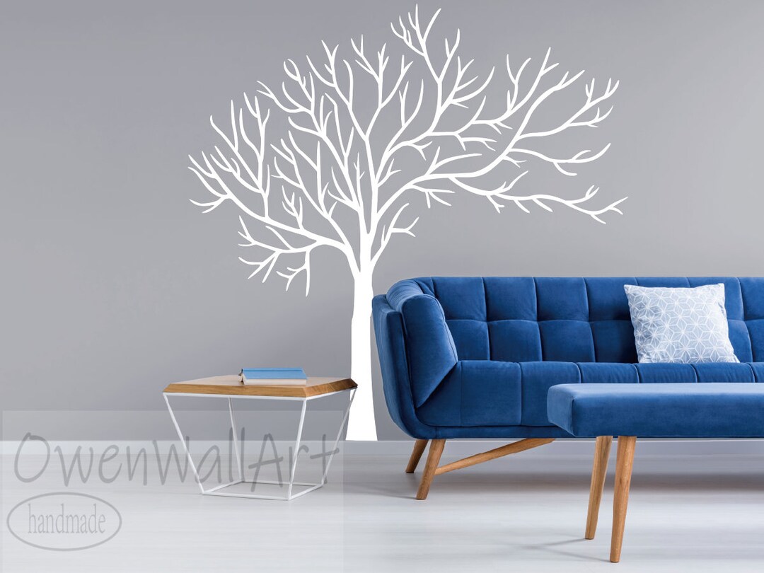 Winter Tree Wall Decal, Photoframe Tree Wall Decal, Largetree Wall Art ...