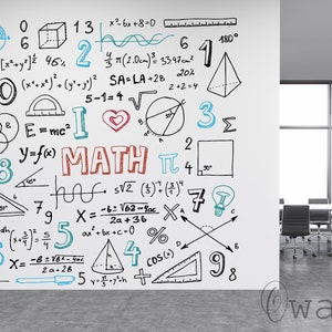 Graffiti Doodle Math Wall Decal: Science Classroom Decor - Etsy