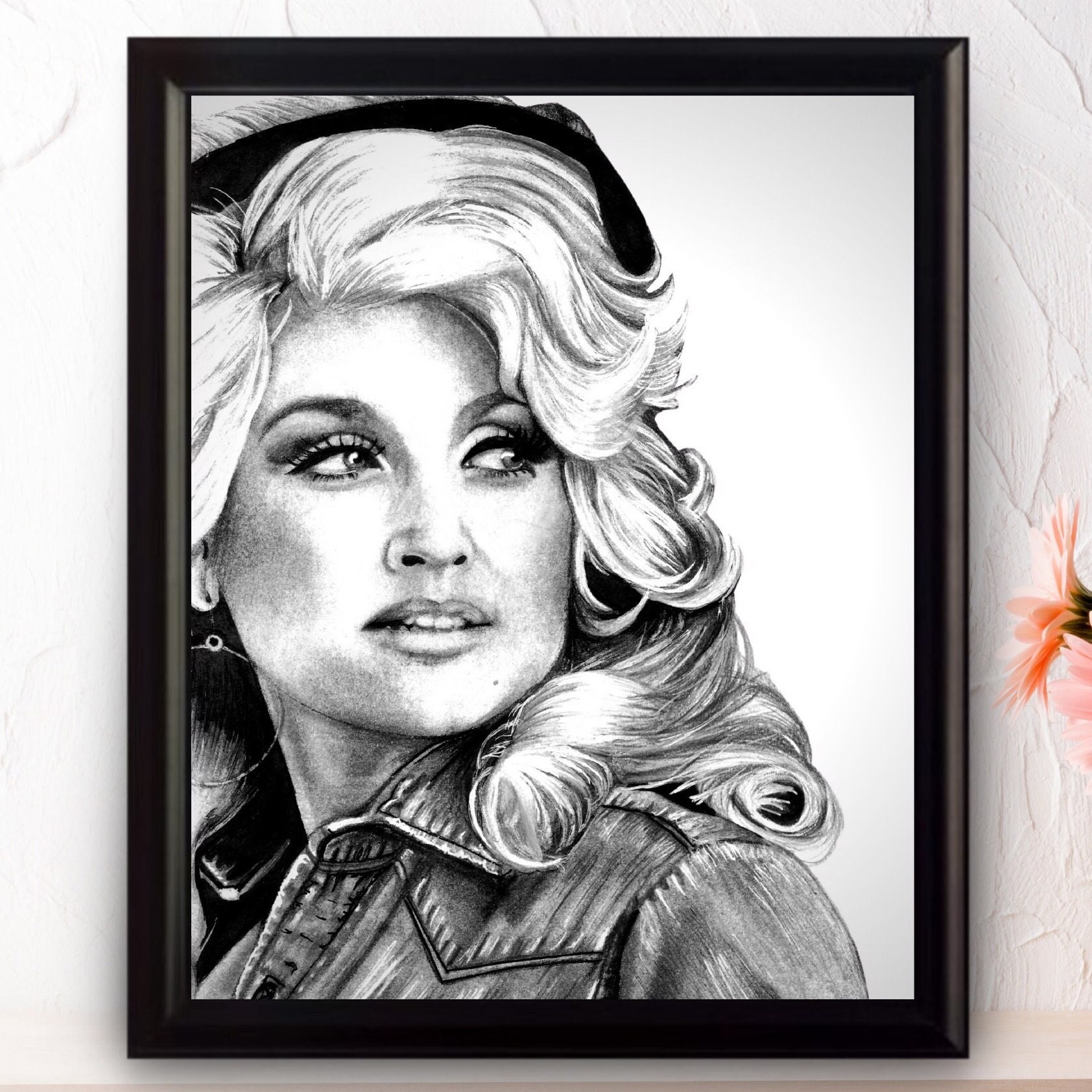 Dolly Parton Print Portrait Drawing Various Sizes - Etsy