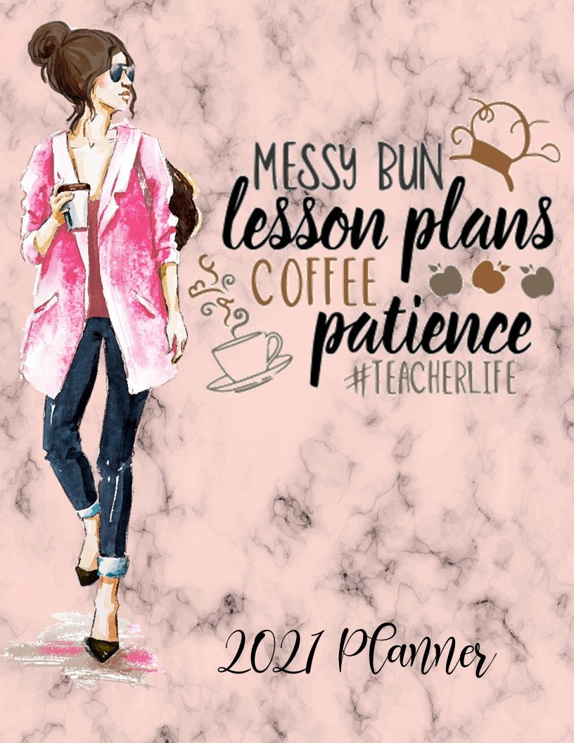 Printable Marble Teacher Planner - Etsy