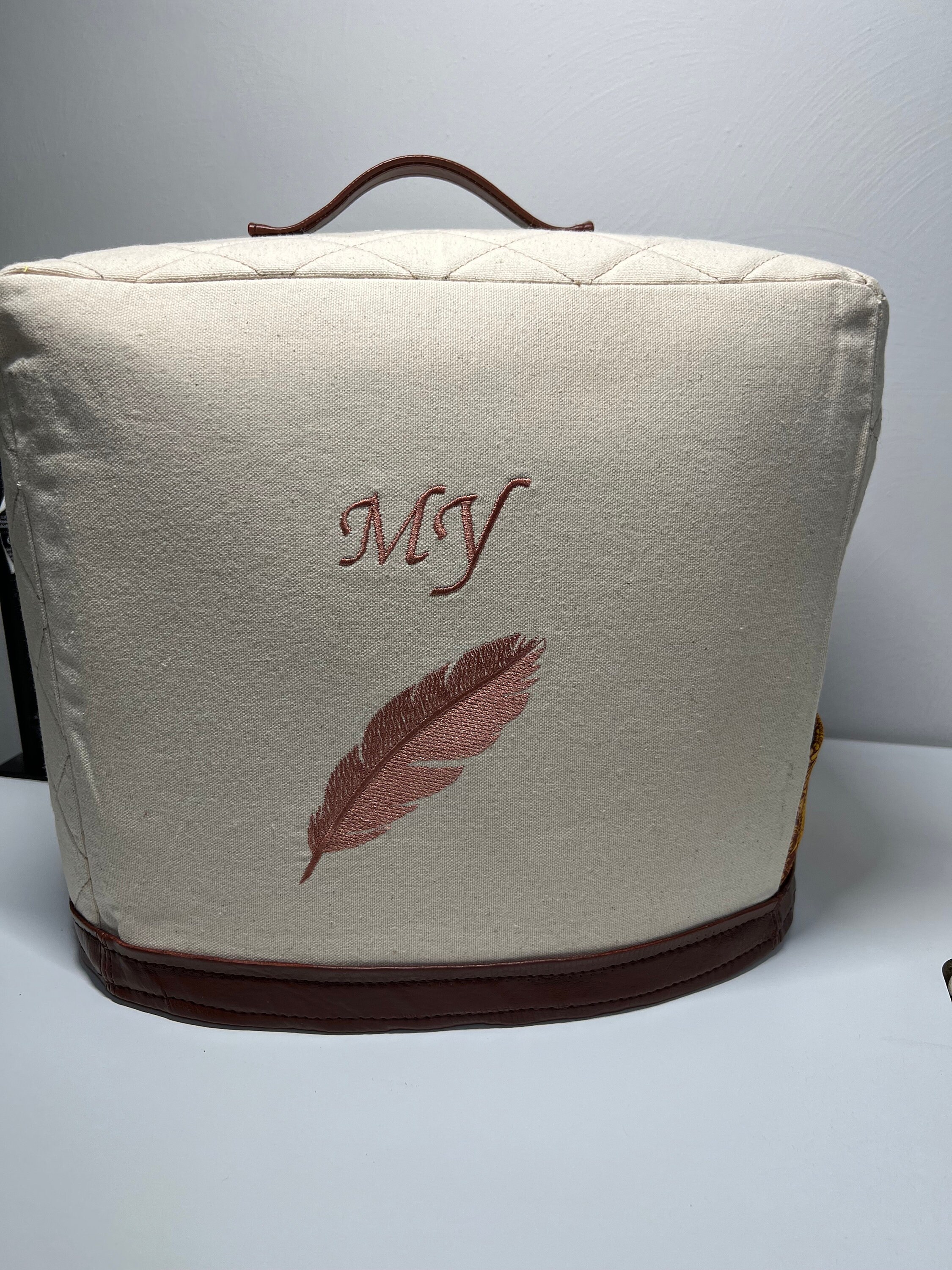 Singer Featherweight Sewing Machine Cover, Quilted and Embroidered - Etsy