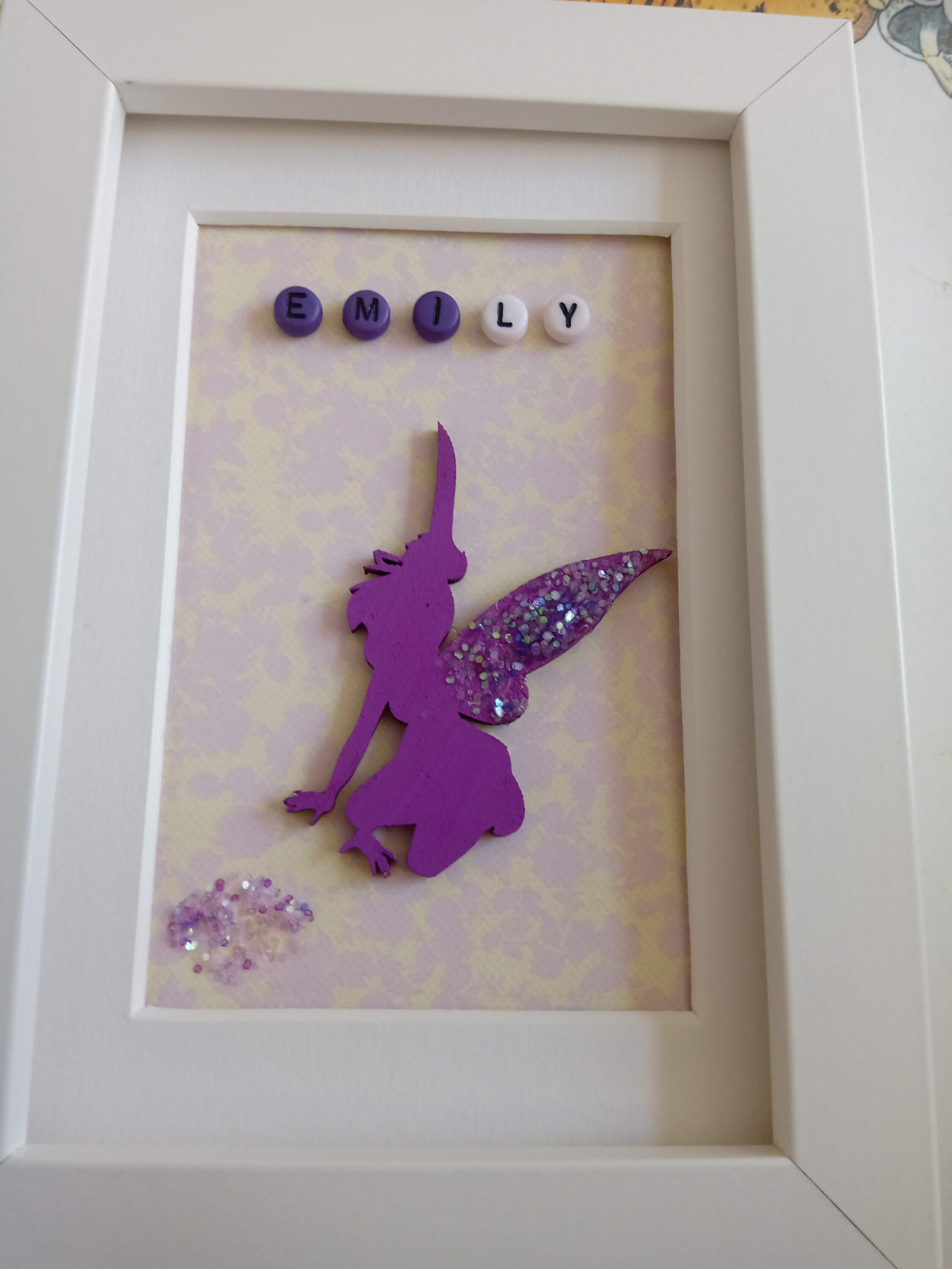 Personalised Tinkerbell Frame - Etsy