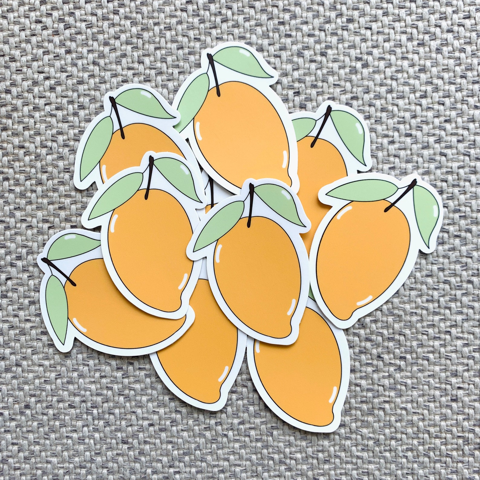 Mango Sticker Vibrant Bright Whole Mango Sticker // | Etsy