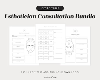 Dermaplaning Face Chart - Etsy