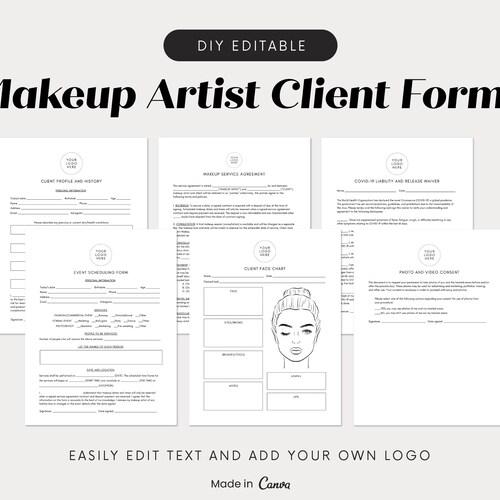 Makeup Release Form Makeup Artist Consent Form Makeup Form - Etsy Canada