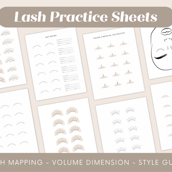 Lash Guide - Etsy