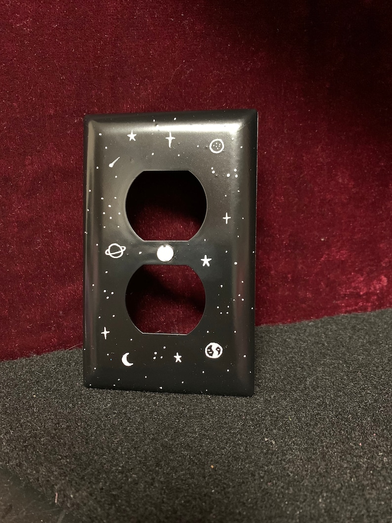 Space Doodle Light Switch/outlet Cover - Etsy