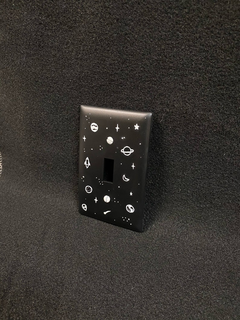Space Doodle Light Switch/outlet Cover - Etsy