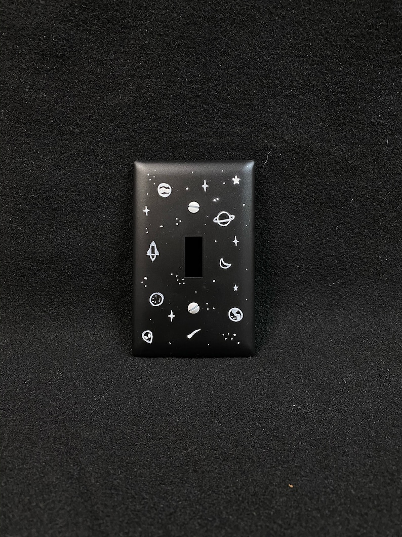 Space Doodle Light Switch/outlet Cover - Etsy