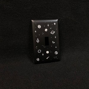 Space Doodle Light Switch/outlet Cover - Etsy