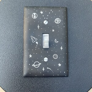 Space Doodle Light Switch/outlet Cover - Etsy