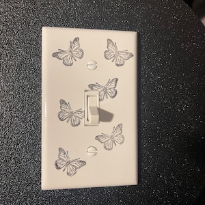 Butterfly Print Custom Light Switch Cover - Etsy